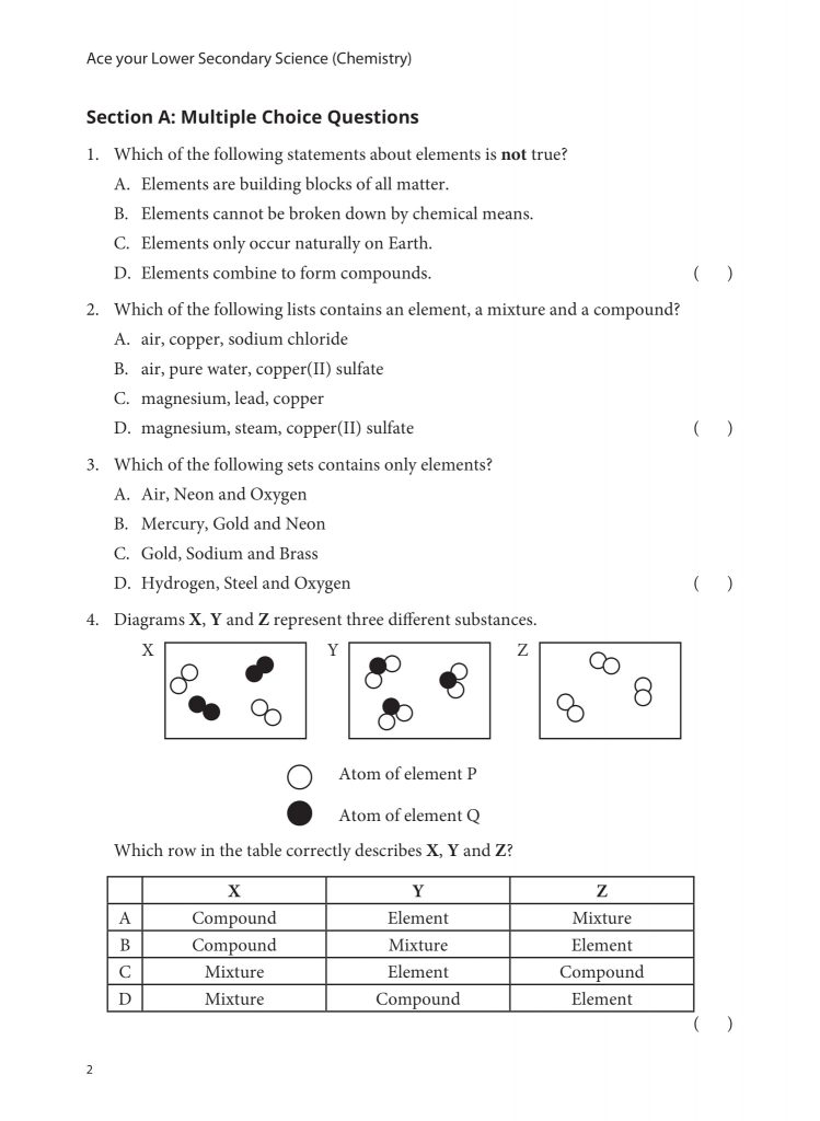 Ace Your Lower Secondary Science Chemistry - CPD Singapore Education ...