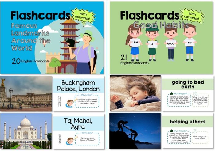 English Flashcards (with activities) Set - CPD Singapore Education ...