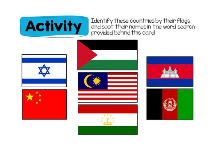 Flags of Asian Countries (with activities) - CPD Singapore Education ...