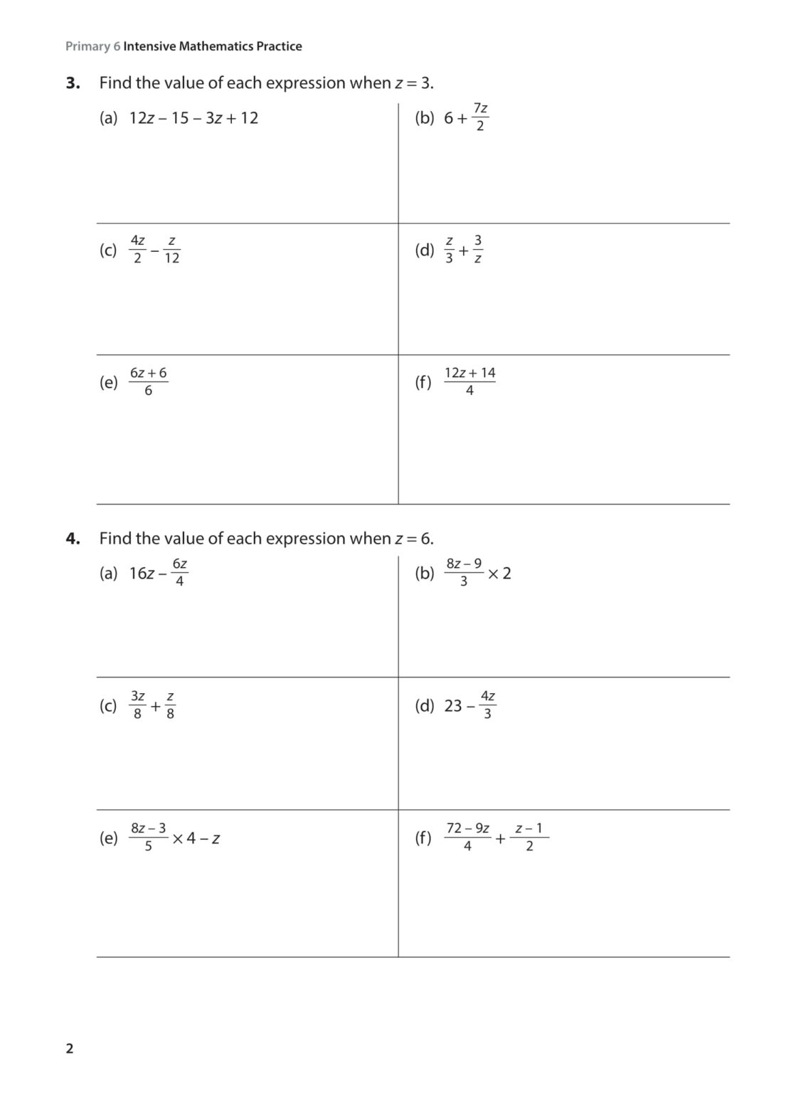 Primary 6 Intensive Mathematics Practice - CPD Singapore Education ...