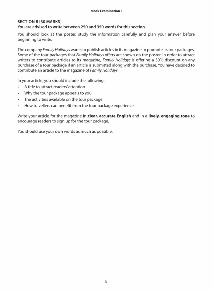 Ace Your O-Level English Mock Examination Papers 1 & 2 - CPD Singapore ...