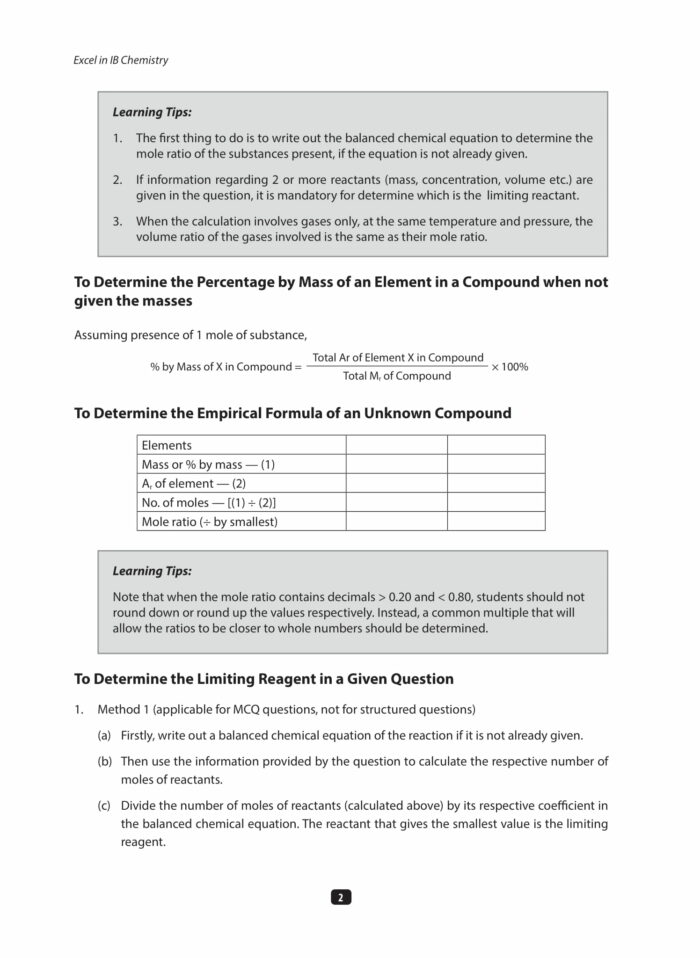 Excel in International Baccalaureate (IB) Chemistry A Comprehensive ...