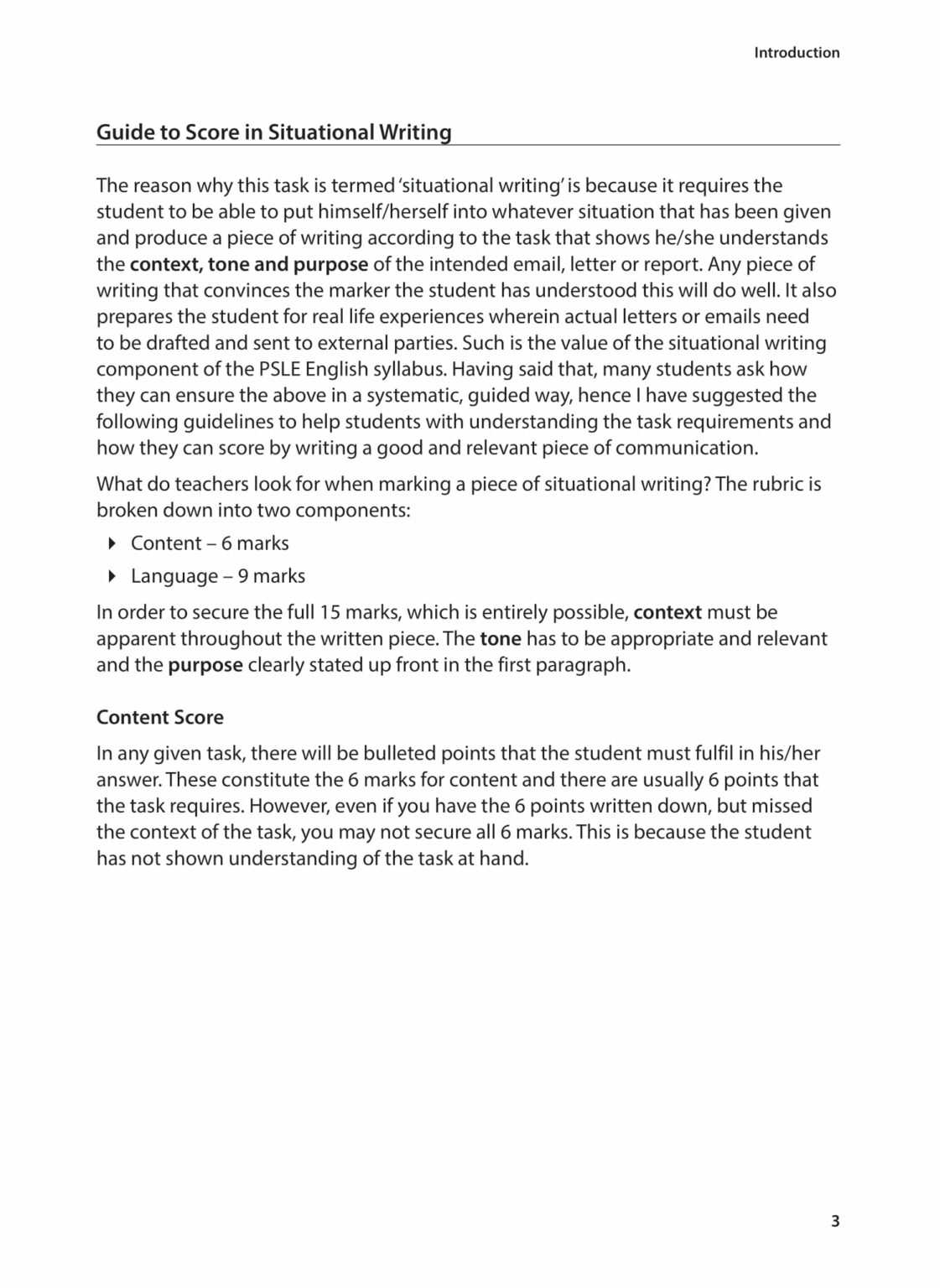 Primary 5 English Scoring the AL1 in Situational Writing - CPD ...