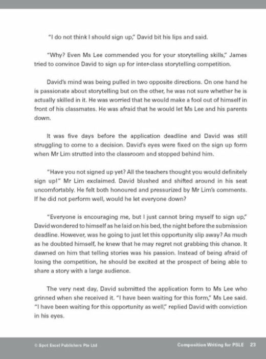 Composition Writing for PSLE - CPD Singapore Education Services Pte Ltd