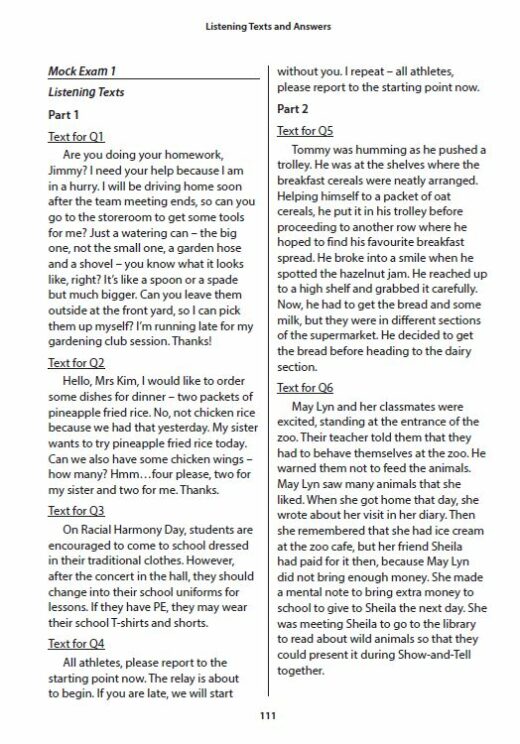 Primary 4 English Master Your Paper 3 and Paper 4 (Listening & Oral ...