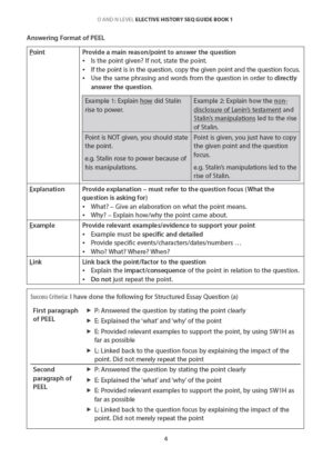 O and N Level Elective History SEQ Guide Book 1 - CPD Singapore ...
