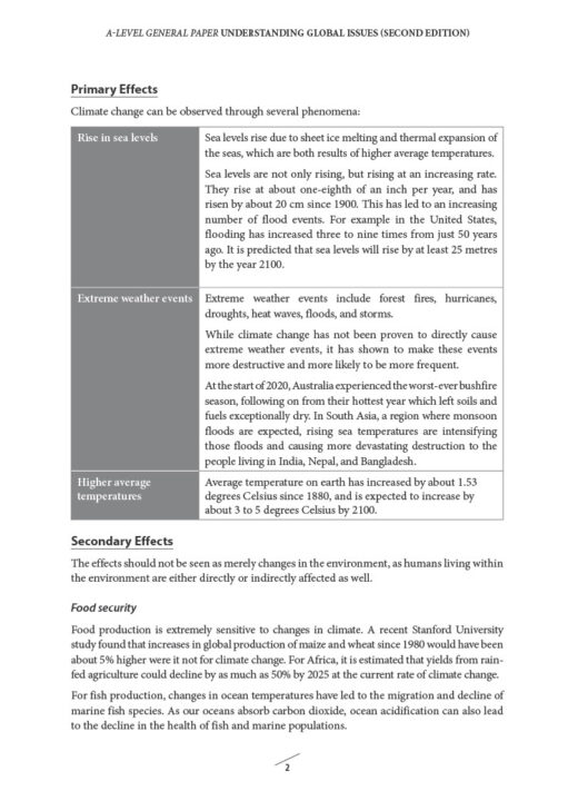 A-Level General Paper Understanding Global Issues (Second Edition ...
