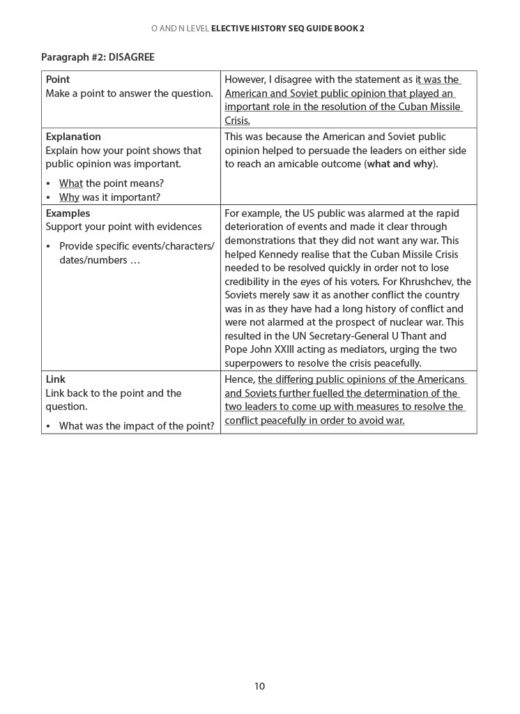 O and N Level Elective History SEQ Guide Book 2 - CPD Singapore ...