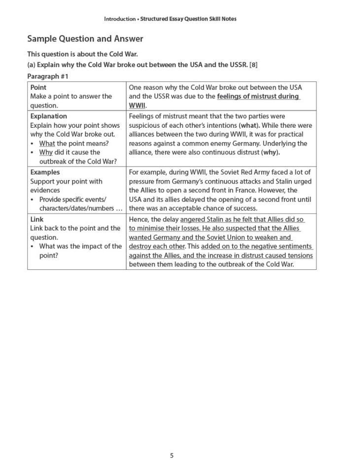 O and N Level Elective History SEQ Guide Book 2 - CPD Singapore ...