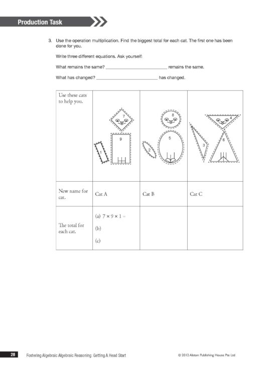 Fostering Algebraic Reasoning: Getting a Head Start - CPD Singapore ...