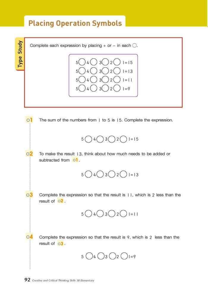 Maths Challenge - Creative and Critical Thinking Skills 3B (Elementary ...