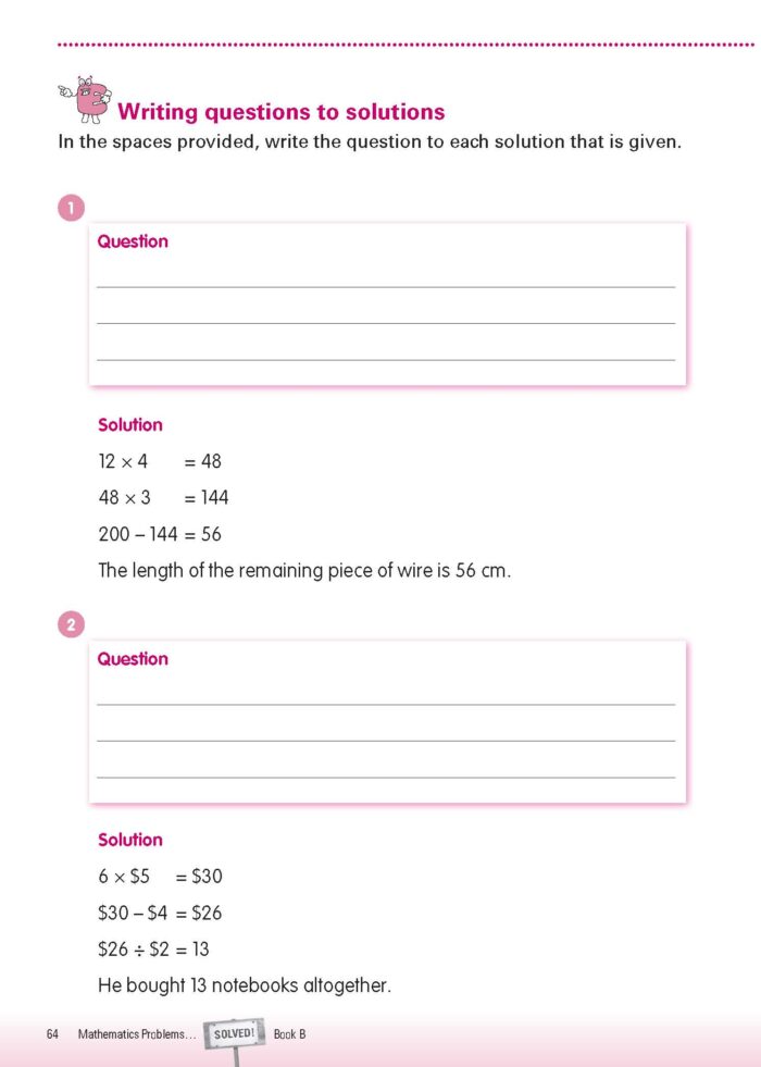 Mathematics Problems Solved! Book B - CPD Singapore Education Services ...