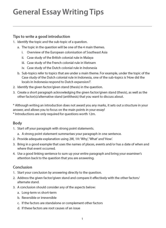 O-Level History (Pure) Essay Guide for Units 1 & 4 - CPD Singapore ...