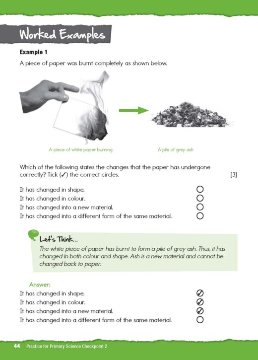 Practice for Primary Science Checkpoint 2 - CPD Singapore Education ...