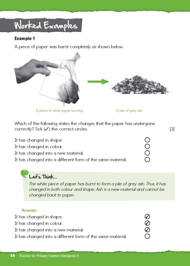 Practice for Primary Science Checkpoint 2 - CPD Singapore Education ...