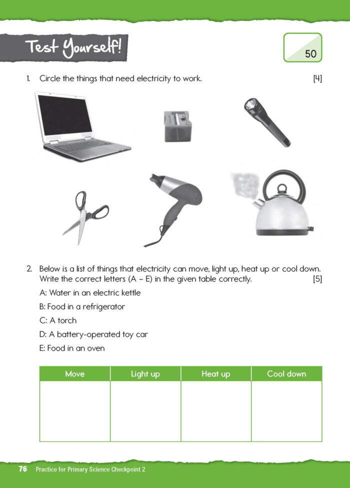 Practice for Primary Science Checkpoint 2 - CPD Singapore Education ...