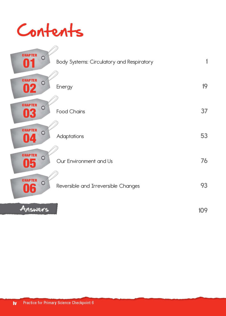 Practice for Primary Science Checkpoint 6 - CPD Singapore Education ...
