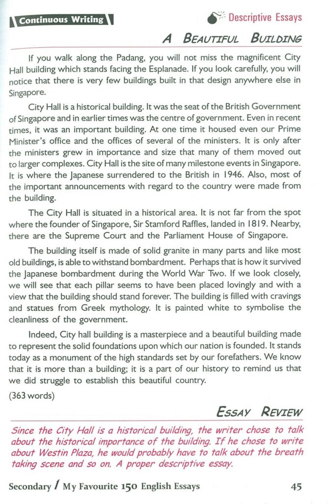 Secondary 1 My Favourite 150 English Essays - CPD Singapore Education ...