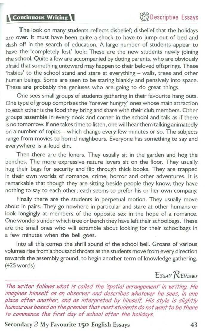 Secondary 2 My Favourite 150 English Essays - CPD Singapore Education ...