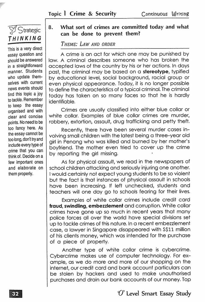 Smart Essay Study For O Level - CPD Singapore Education Services Pte Ltd