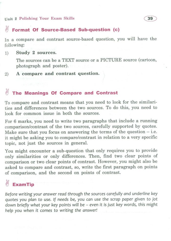 Secondary 1 Exam Victory In History - CPD Singapore Education Services ...
