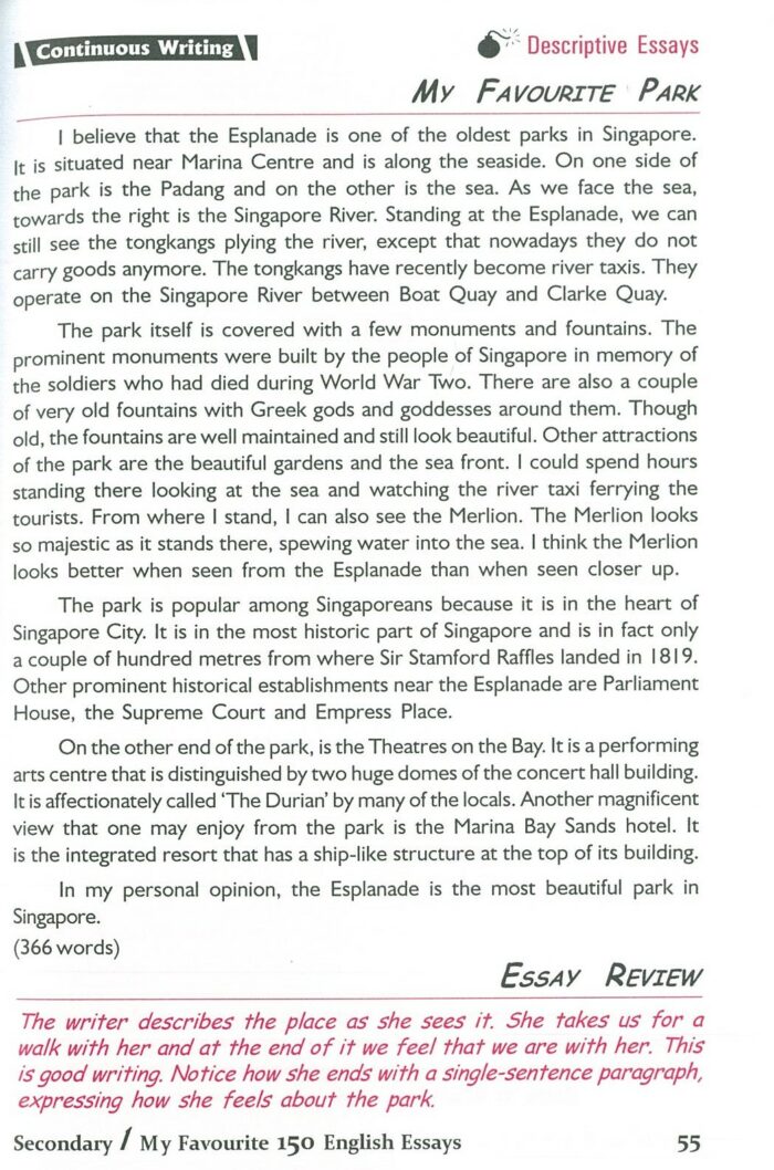 Secondary 1 My Favourite 150 English Essays - CPD Singapore Education ...