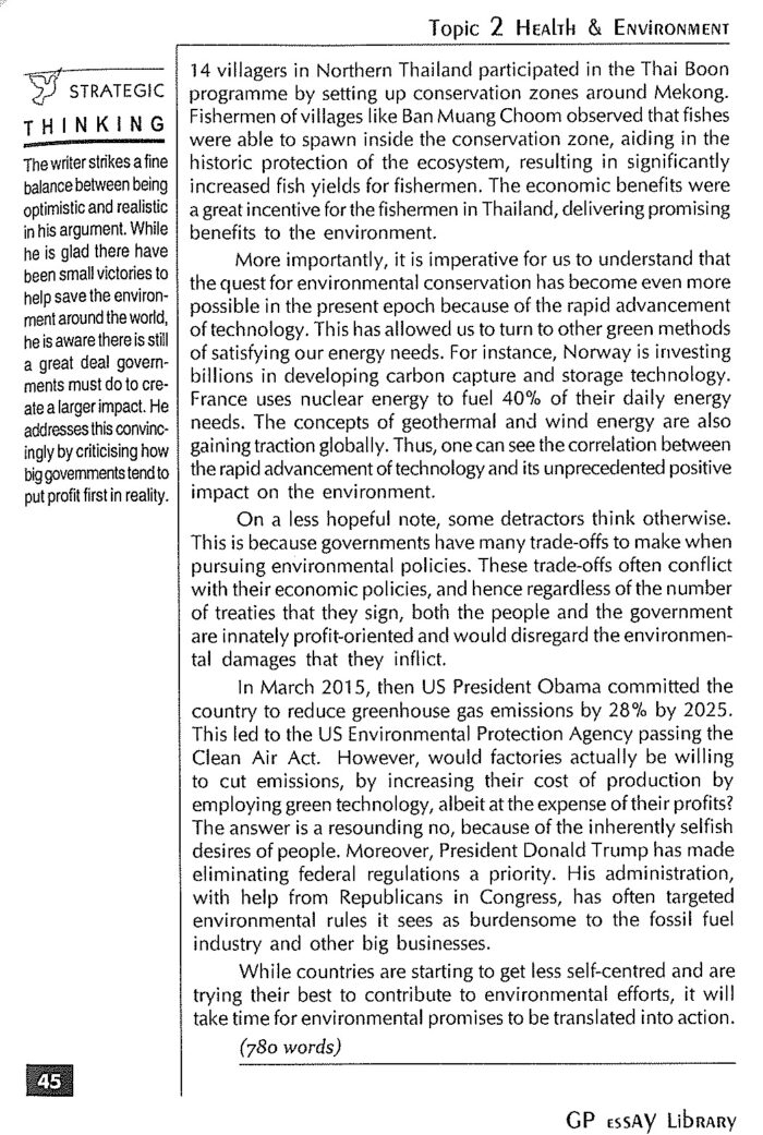 A Level General Paper Essay Library - CPD Singapore Education Services ...