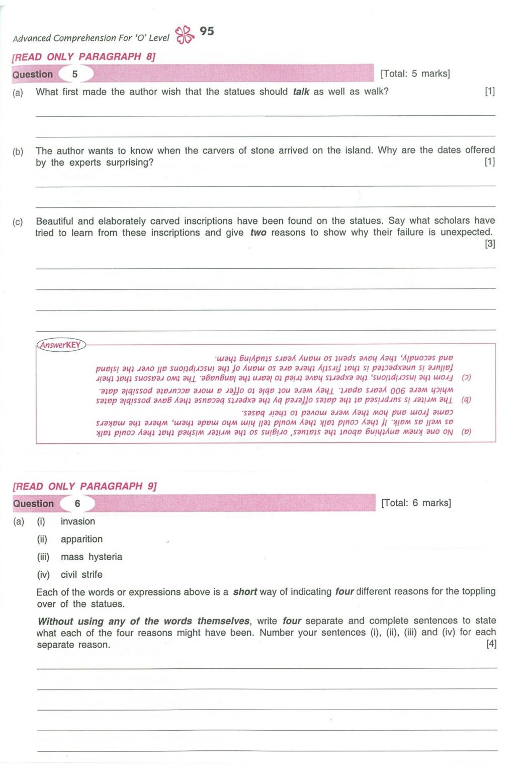 O Level Advanced Comprehension - CPD Singapore Education Services Pte Ltd