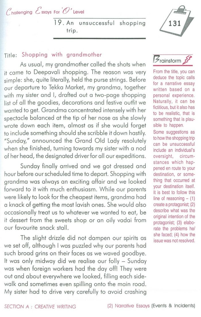 Challenging English Essays For ?O? Level - CPD Singapore Education ...