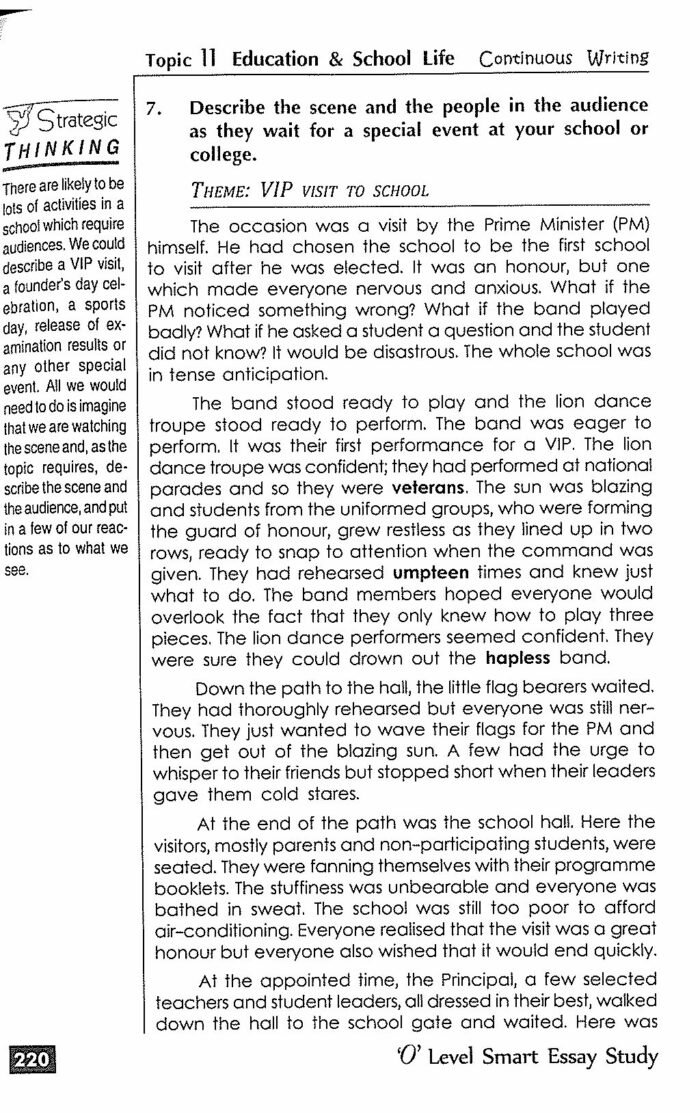 Smart Essay Study For O Level - CPD Singapore Education Services Pte Ltd