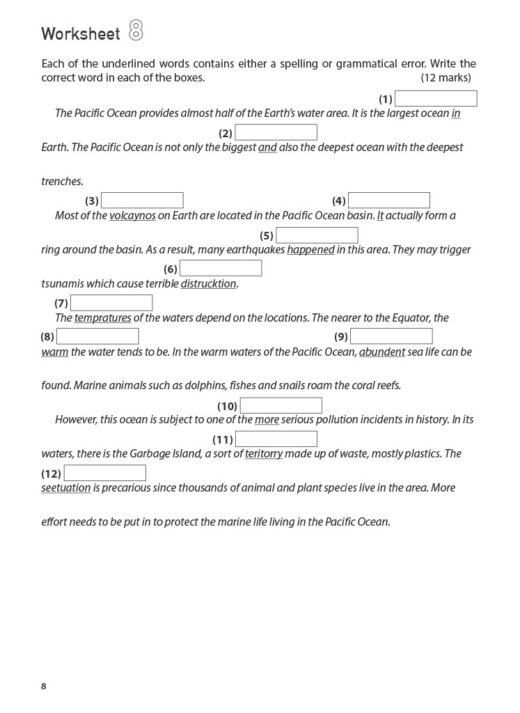 100 English Worksheets Primary 5 – Editing - CPD Singapore Education ...