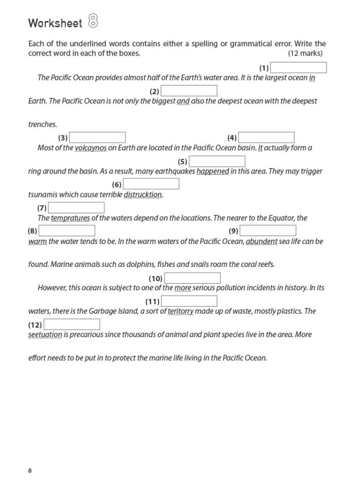 100 English Worksheets Primary 5 – Editing - CPD Singapore Education ...