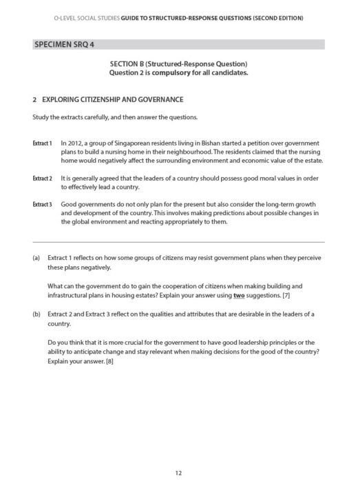 O-Level Guide Social Studies – SRQs and Model Answers Second Edition ...