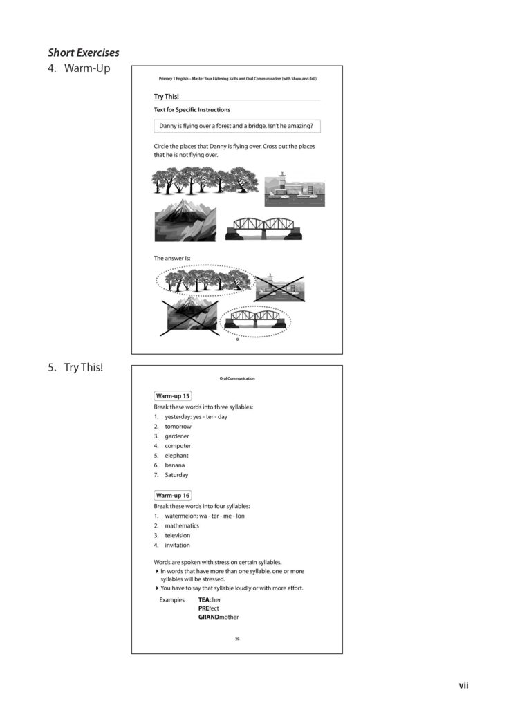 Primary 1 English Master Your Listening, Oral and Show-and-Tell - CPD ...