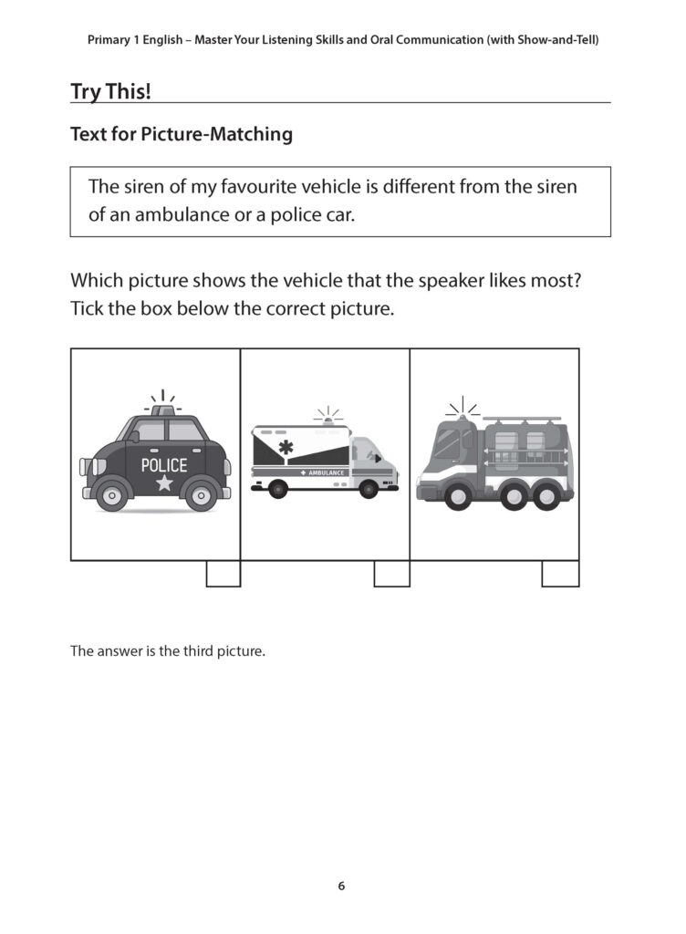 Primary 1 English Master Your Listening, Oral and Show-and-Tell - CPD ...