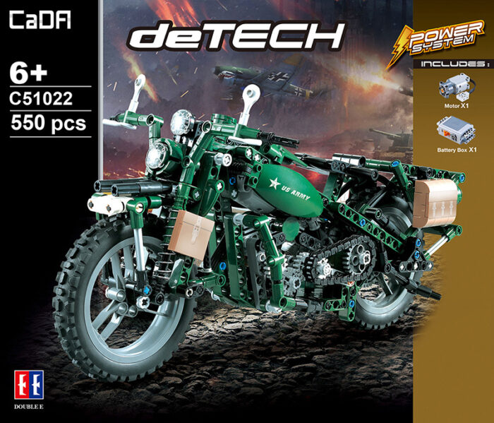 D.I.Y CaDA deTECH World War 2 Harley Motorcycle RC - CPD Singapore ...