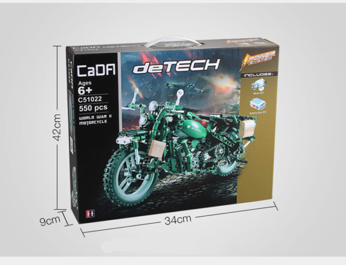 D.I.Y CaDA deTECH World War 2 Harley Motorcycle RC - CPD Singapore ...