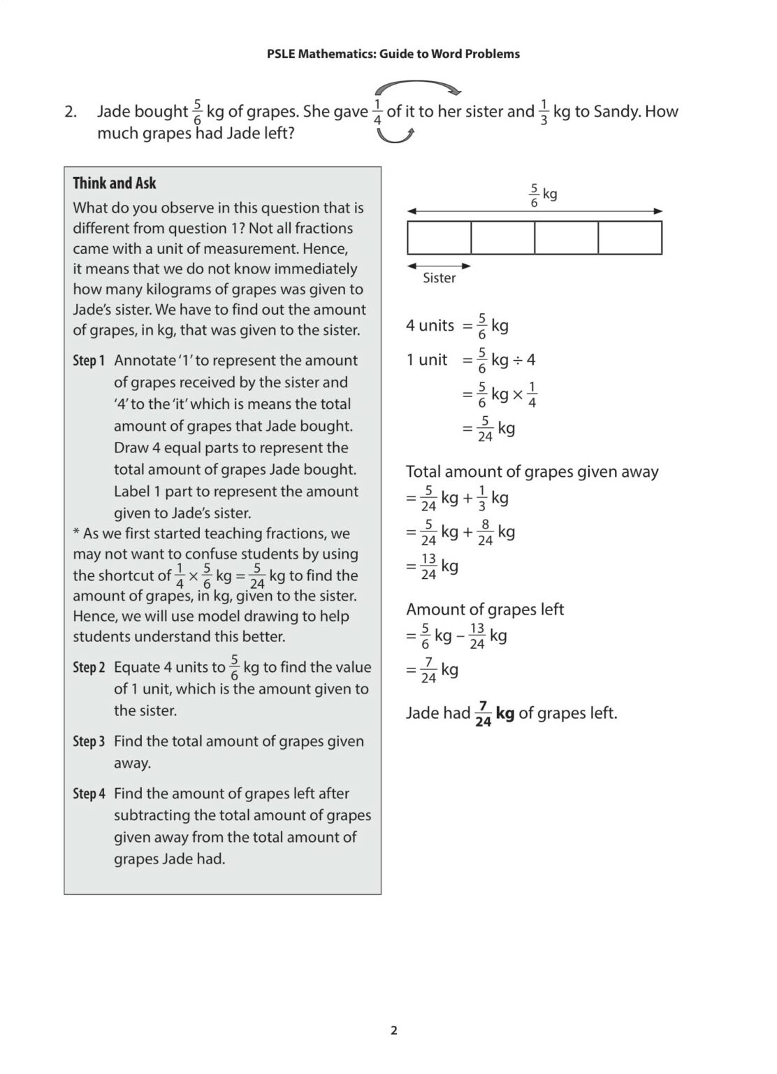 Book Review: PSLE Mathematics Guide to Word Problems by Vanessa Wong ...