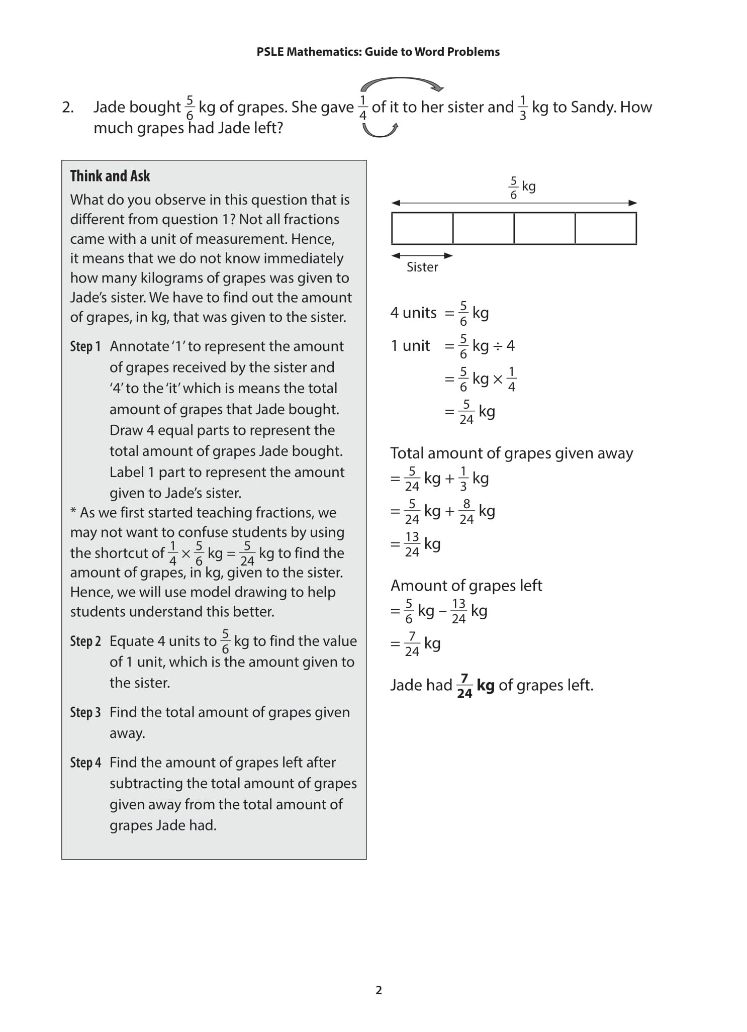 Book Review: PSLE Mathematics Guide to Word Problems by Vanessa Wong ...
