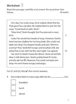 100 English Worksheets Primary 1 – Comprehension - CPD Singapore ...