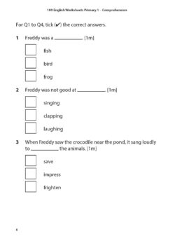 100 English Worksheets Primary 1 – Comprehension - CPD Singapore ...
