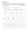 100 English Worksheets Primary 1 – Word Order - CPD Singapore Education ...