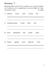 100 English Worksheets Primary 1 – Word Order - CPD Singapore Education ...