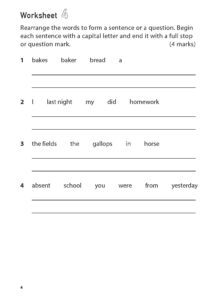 100 English Worksheets Primary 1 – Word Order - CPD Singapore Education ...