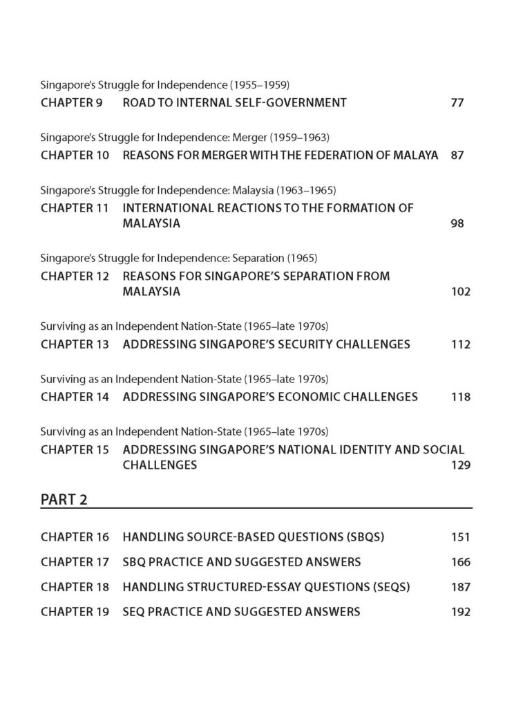 Key Guide Secondary 2 History Revision Notes with SBQ and SEQ Practice ...