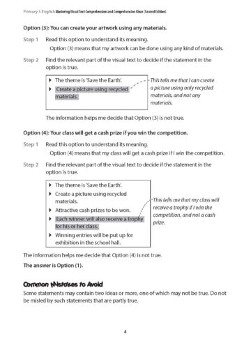 Primary 5 English Mastering Comprehension Visual Text & Cloze (Second ...