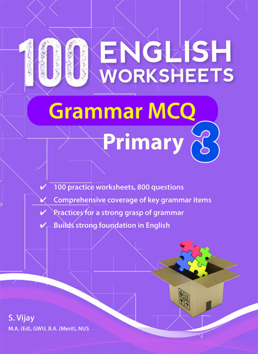 100 English Worksheets Primary 3 – Grammar MCQ - CPD Singapore ...