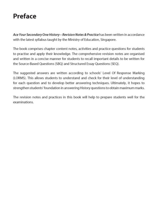 Ace Your Secondary One History Revision Notes & Practice - CPD ...