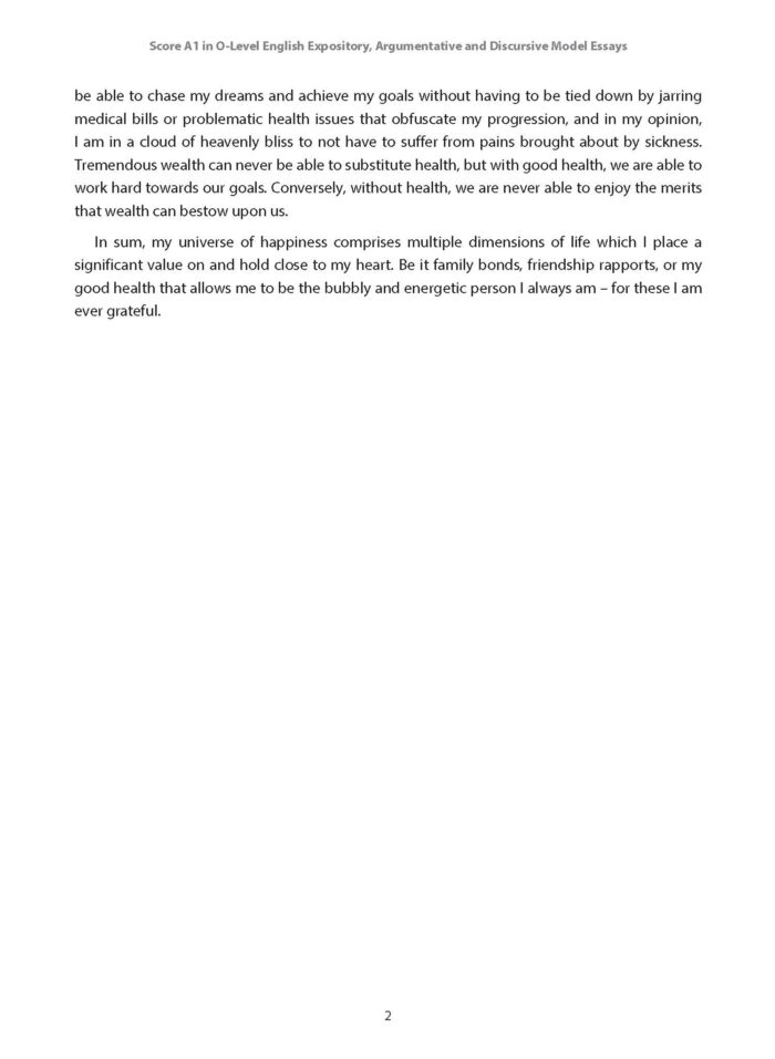 Score A1 in O-Level English Expository, Argumentative and Discursive ...