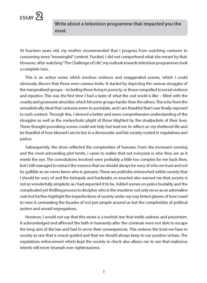 Score A1 in O-Level English Expository, Argumentative and Discursive ...